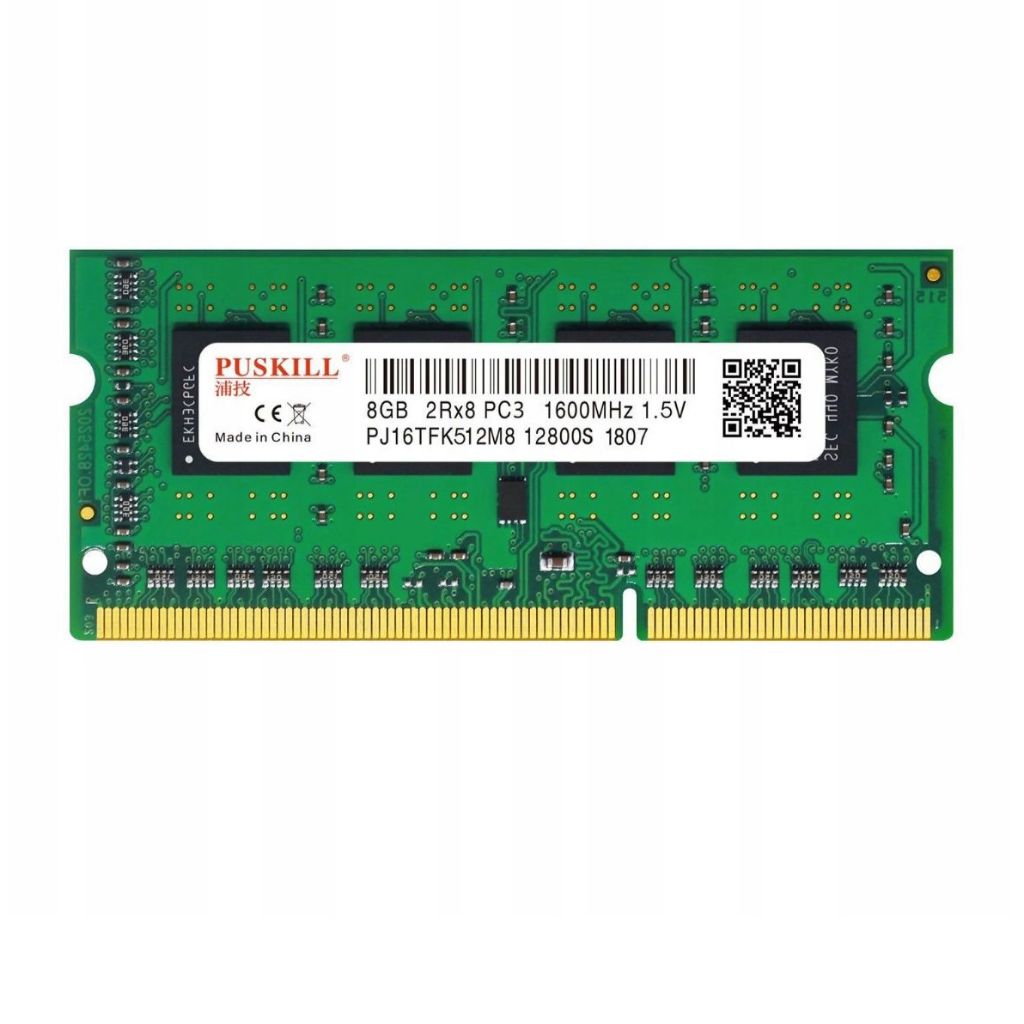 Memória RAM Notebook Puskill 8GB DDR3L 1600MHz SODIMM | Shopee Brasil