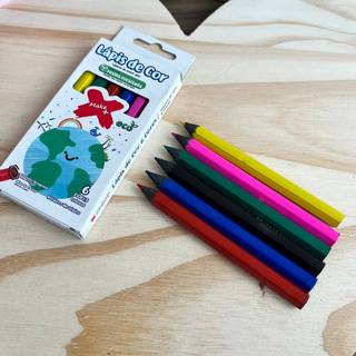 Lapis De Cor Curto ECO 10 Caixnhas 6 CORES Sort. Gatte Kids | Shopee Brasil