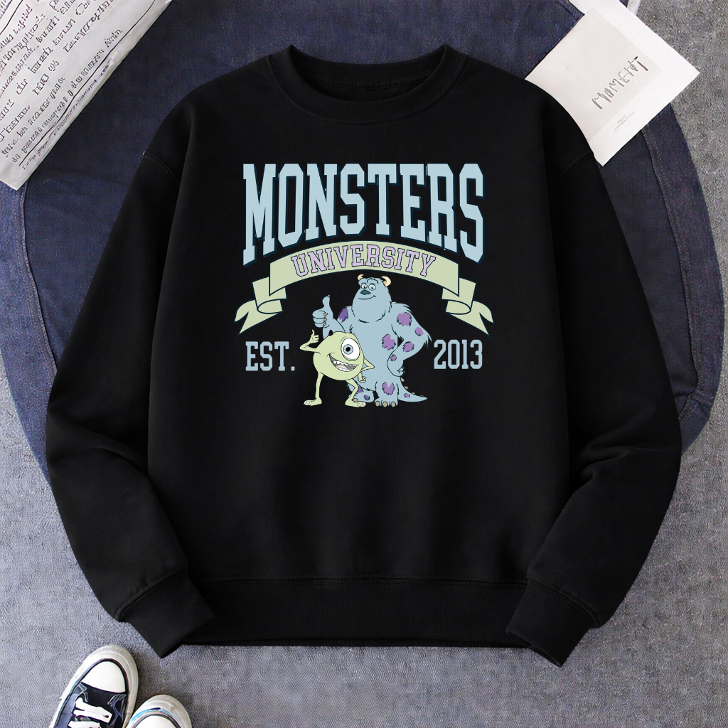 Moletom sem Capuz Unissex Flanelado Estampa Inspiração Desenho Monstros ...