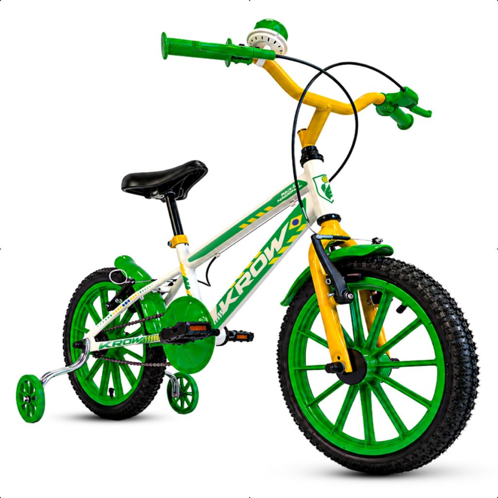 Bicicleta Infantil Aro 16 Brasil Menino Bike Modelo Com Rodinha Bike ...