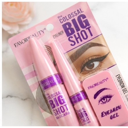 Kit Maquiagem 3 em 1 Colossal - Rimel Extremo Delineador Eyebrow Gel ...