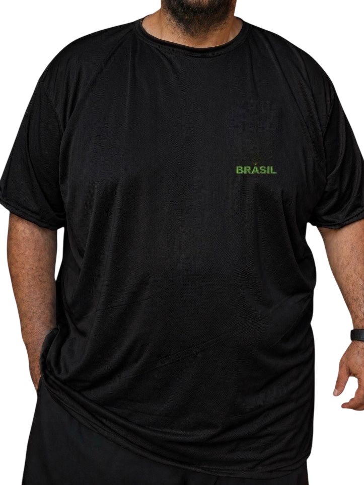 Camisa Do Brasil Dry Fit Plus Size. | Shopee Brasil