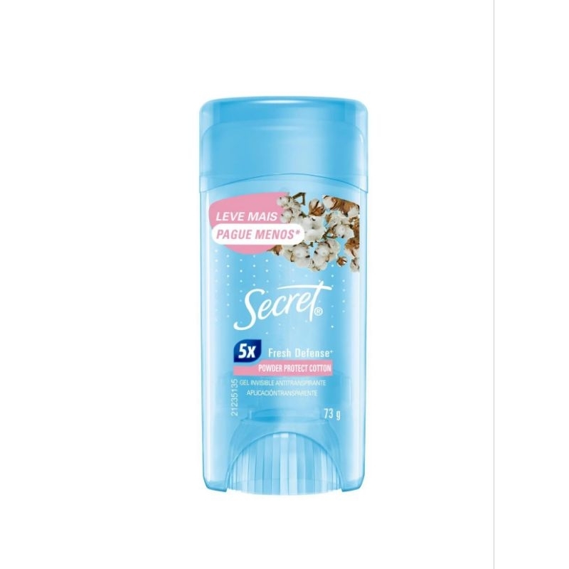 Desodorante Antitranspirante Stick Gel Secret Powder Protect Cotton 73g ...