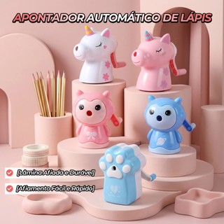 Apontador de Mesa de Lápis Fofo, Formatos Unicórnio e Boneca Espacial ...