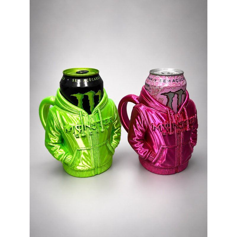 caneca porta lata monster/ porta lata monster/ porta lata moleton ...