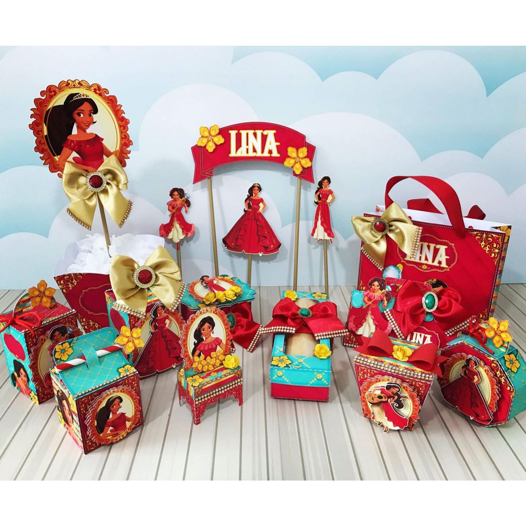 Kit Festa Elena de Avalor Baby Caixa Milk Pirâmide Caixa Meia Bala ...