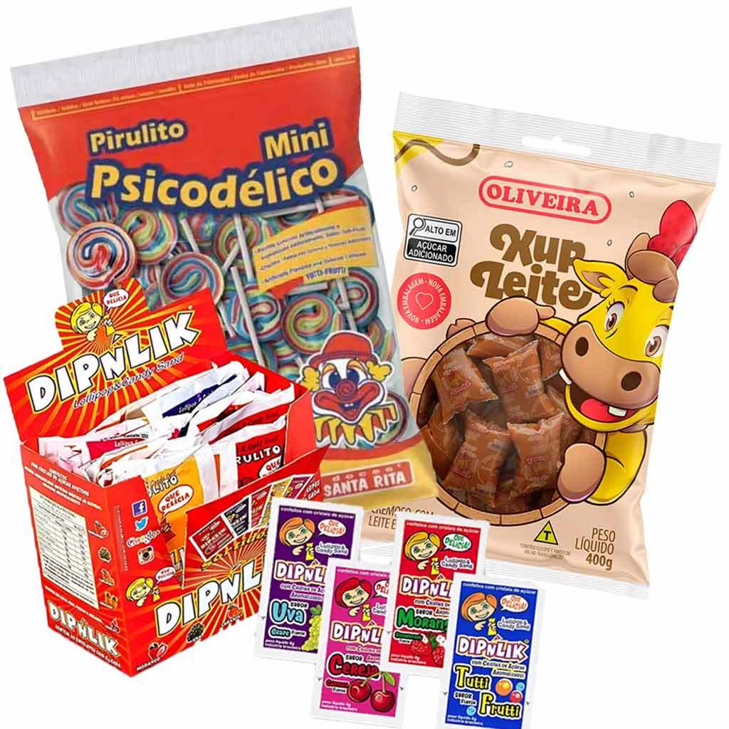 Kit Festa Aniversário Lembrancinhas Pirulito Dipnlik + Xup Doce de ...