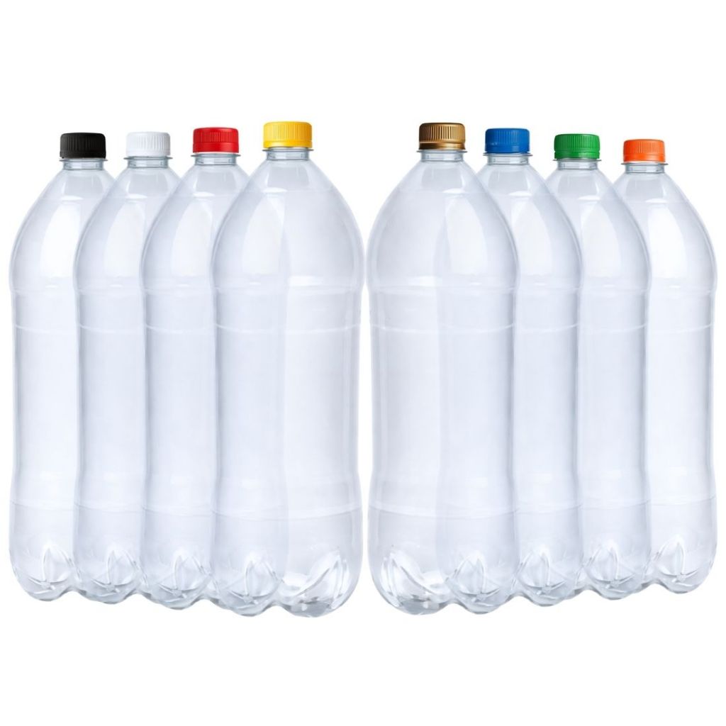 5 Garrafas PET 2 Litros Lisa p/ Armazenar Alimento Bebida Plastico ...