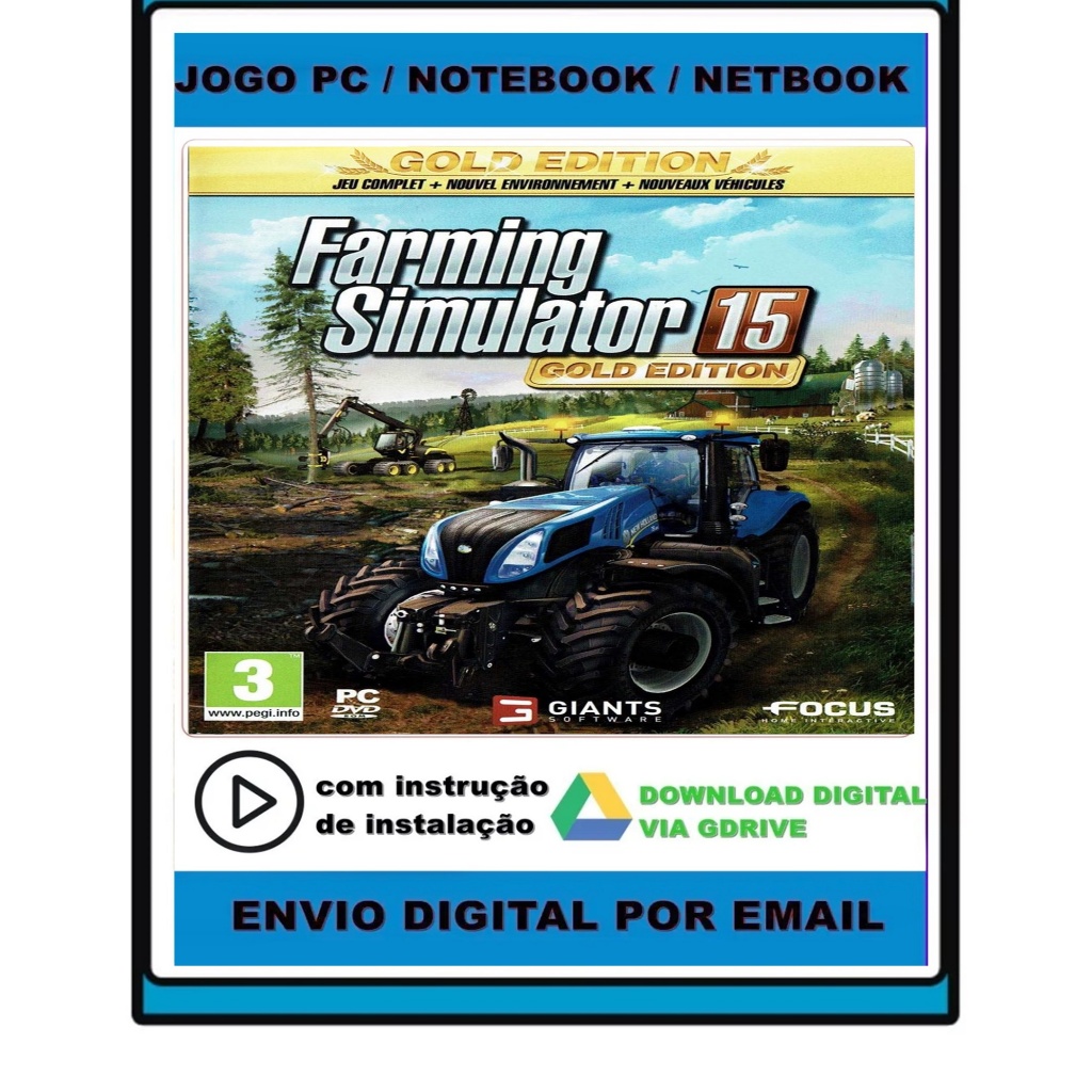Farming Simulator 15 Gold Edition - Pc | Shopee Brasil
