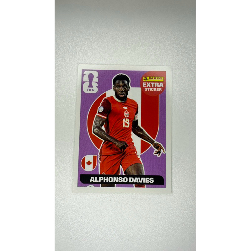 Figurinha Extra Sticker ALPHONSO DAVIES regular Copa Do Mundo Panini ...