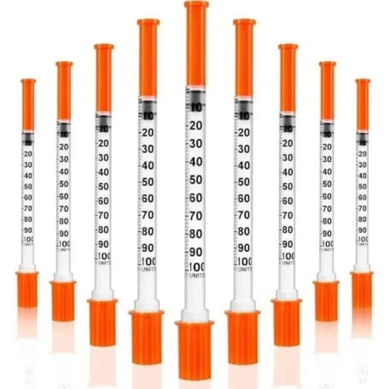Seringa insulina agulha fixa 12,7x0,33mm kit com 10 unidades | Shopee ...