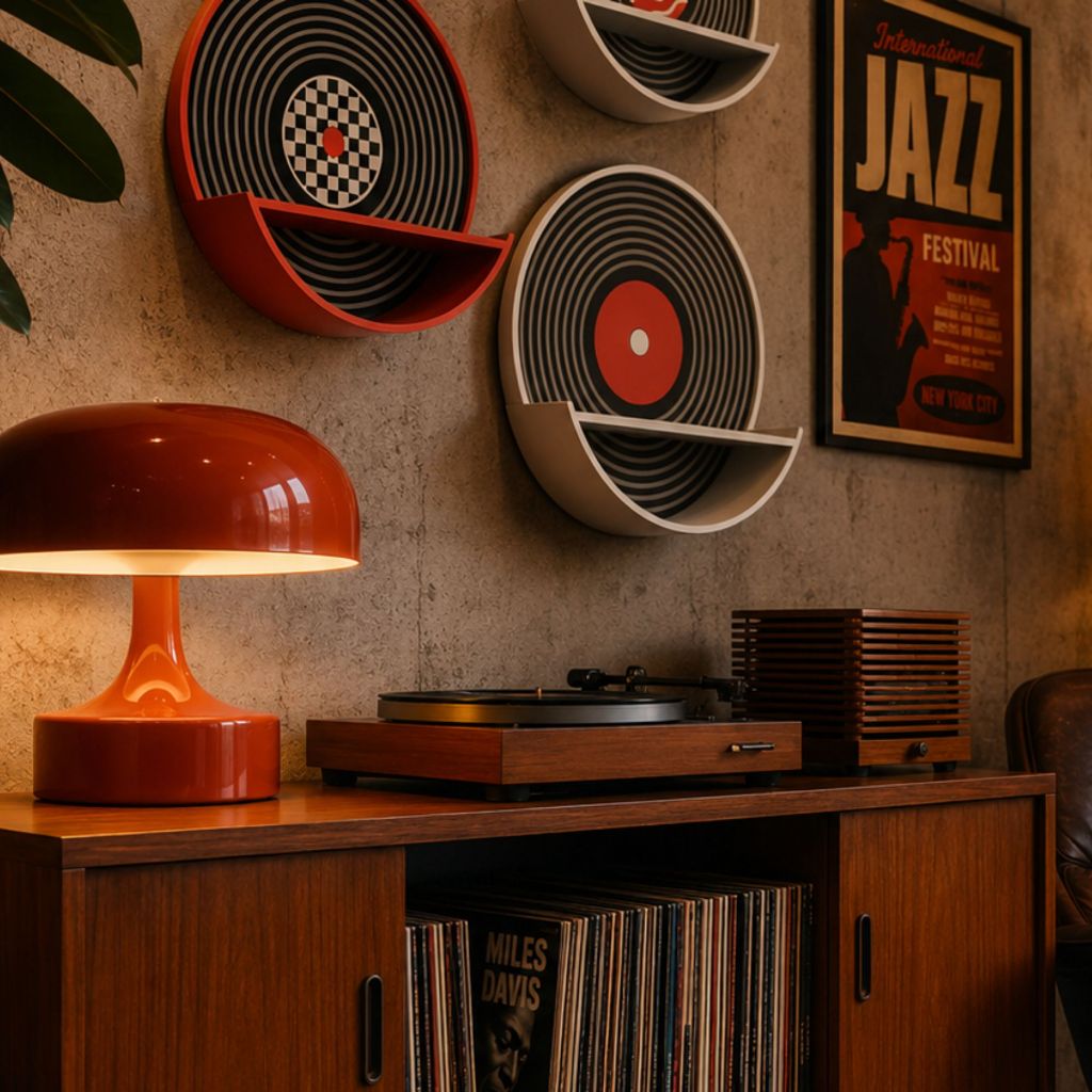 Prateleira Decorativa Disco de Vinil Retrô Vintage | Shopee Brasil
