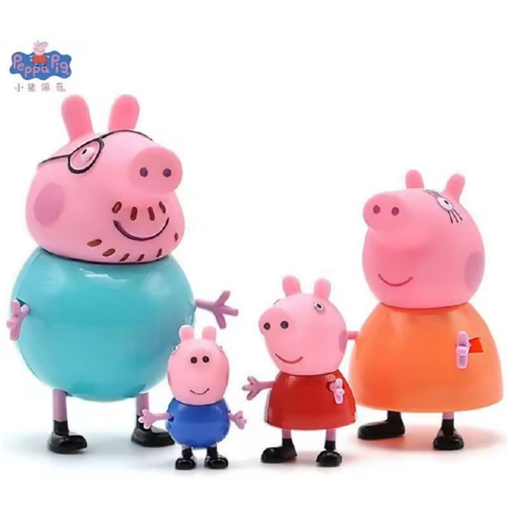 Kit 04 Miniaturas Peppa Pig Família Boneco Colecionável | Shopee Brasil