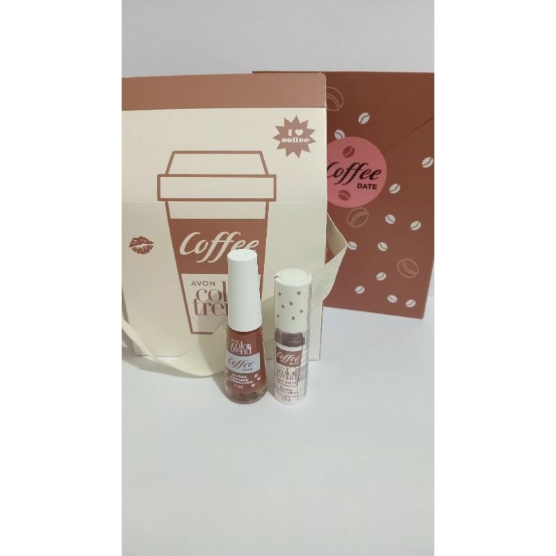 Lançamento Avon: Kit Color Trend Coffee: Batom Kiss Matte Late(tom nude ...