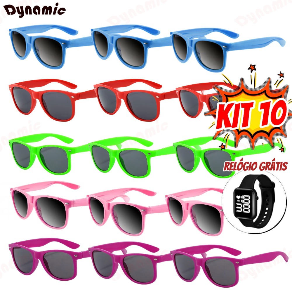 KIT20/10/5 Óculos de Sol Retrô Oval Unissex Estilo Vintage Elegante com ...
