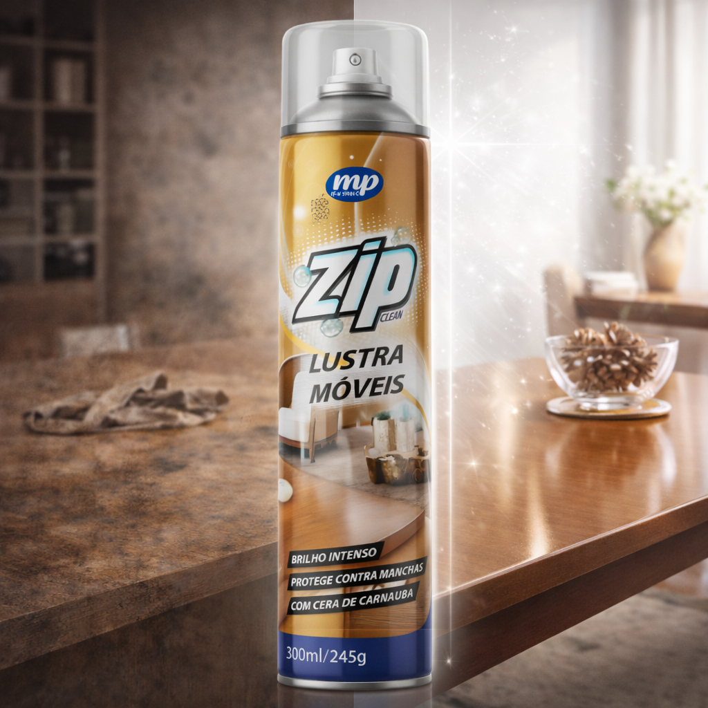 Lustra Móveis Spray 300ml Brilho Instantâneo Madeira Proteção Anti ...