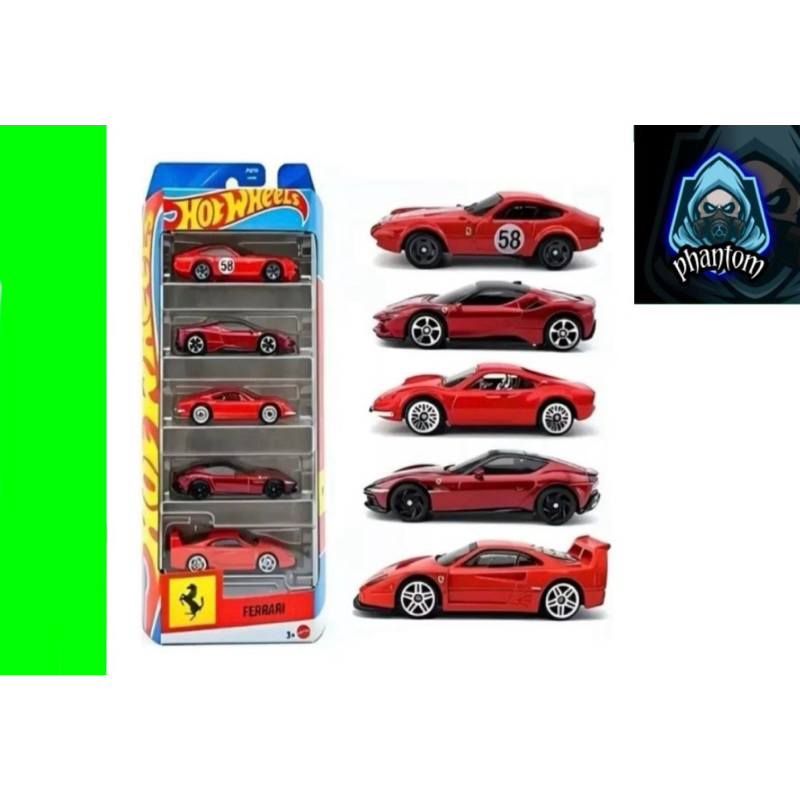 Hot Wheels Ferrari Formula 1 F1 Pack 5 conjunto 2026 Lote Lançamento ...