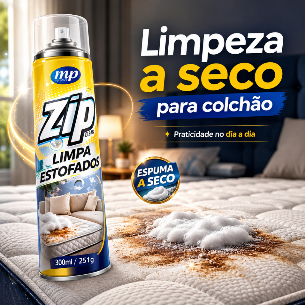 Limpa Estofado Sofá Colchão Banco Carro Zip Clean Espuma Seca Spray ...