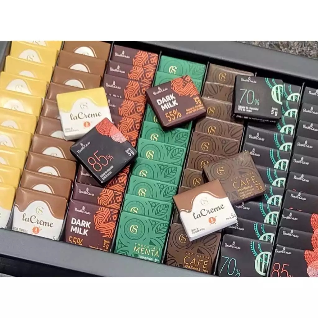 30 UN Tabletes Chocolate Cacau Show 5G Lembracinha Mimo Chá de Bebe ...