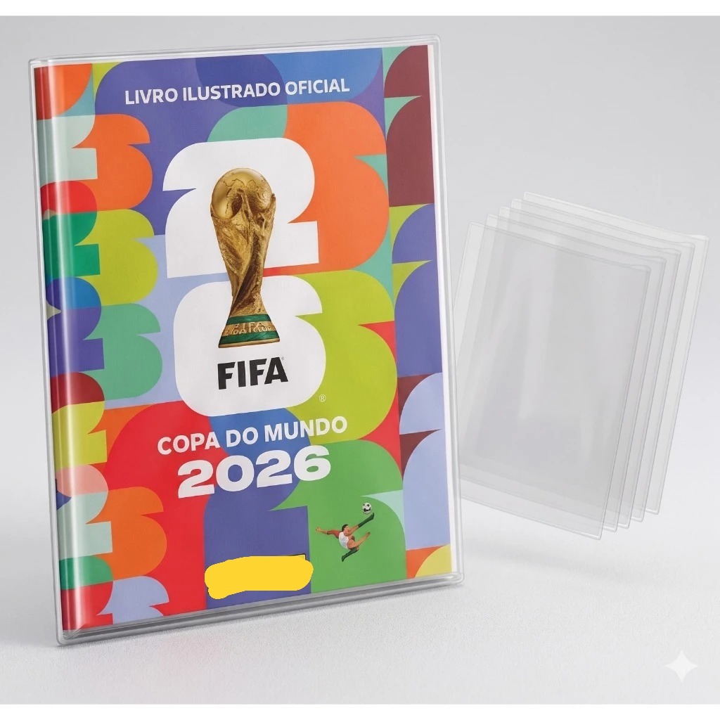 CAPA PROTETORA ALBUM COPA 2026 | Shopee Brasil