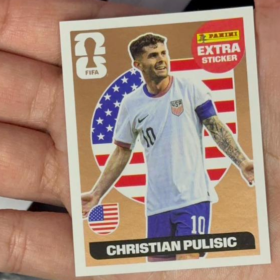 Figurinha Extra Sticker Legend Christian Pulisic Bronze Panini Copa do ...