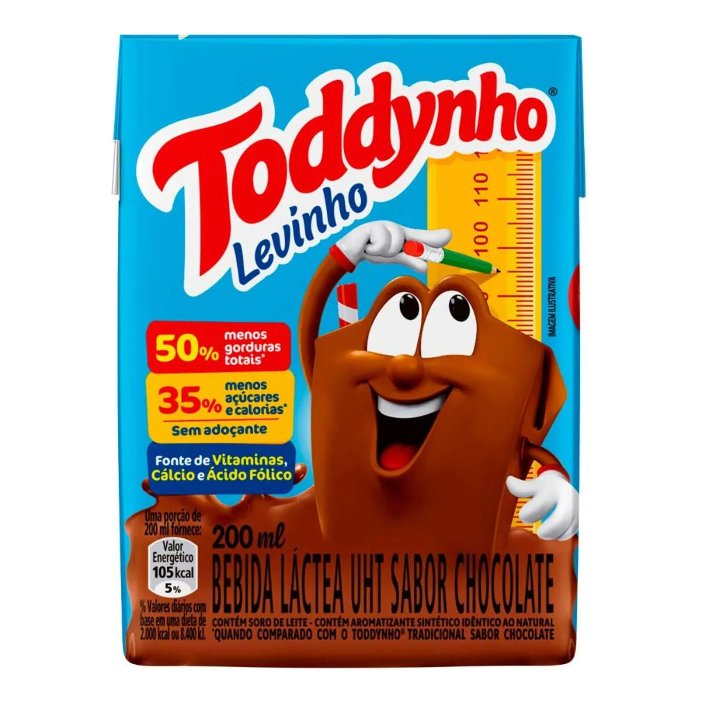 Bebida Láctea Toddynho Levinho Sabor Chocolate 200ml | Shopee Brasil