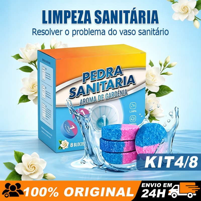 Kit com 4 ou 8 pastilhas aromatizantes para vaso sanitário e caixa ...