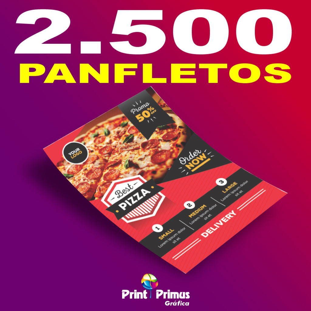 2.500 Panfleto / Flyer / Folheto - Personalizado - 10x14 - 80g | Shopee ...