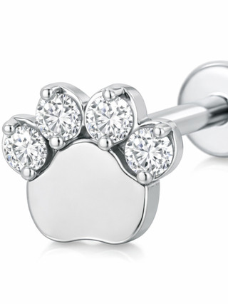 PIERCING LABRET PATINHA TITÂNIO ASTM F136 GRAU IMPLANTE HIPOALERGÊNICO ...