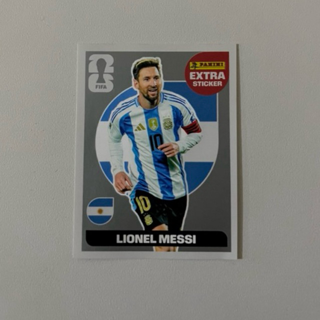 Figurinha Do Lionel Messi Extra Sticker Prata - Álbum da Copa do Mundo ...