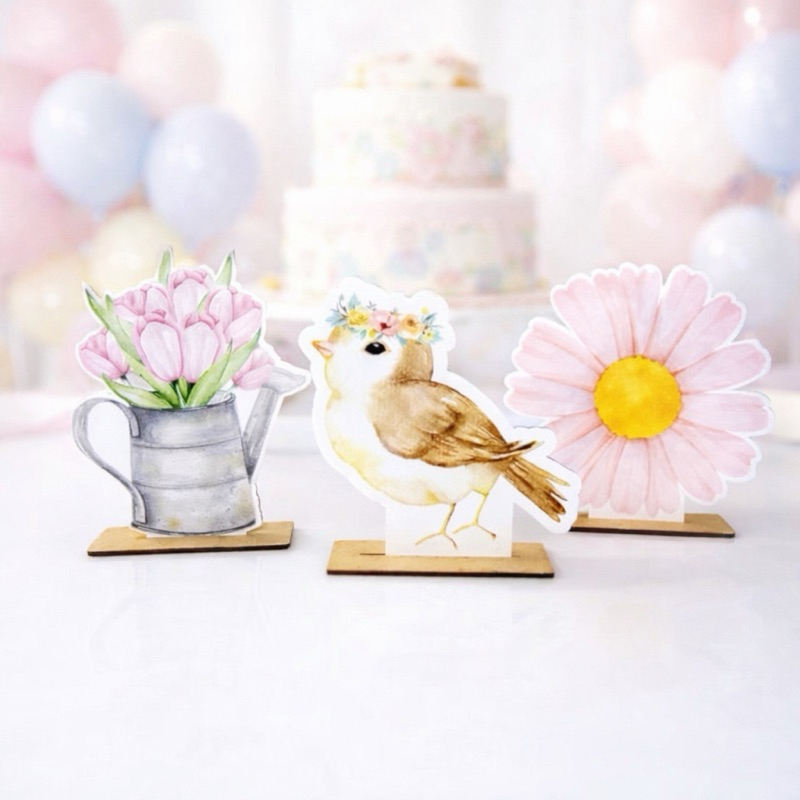 Kit com 6 Displays Jardim Encantado em MDF – Decoração, centro de mesa ...