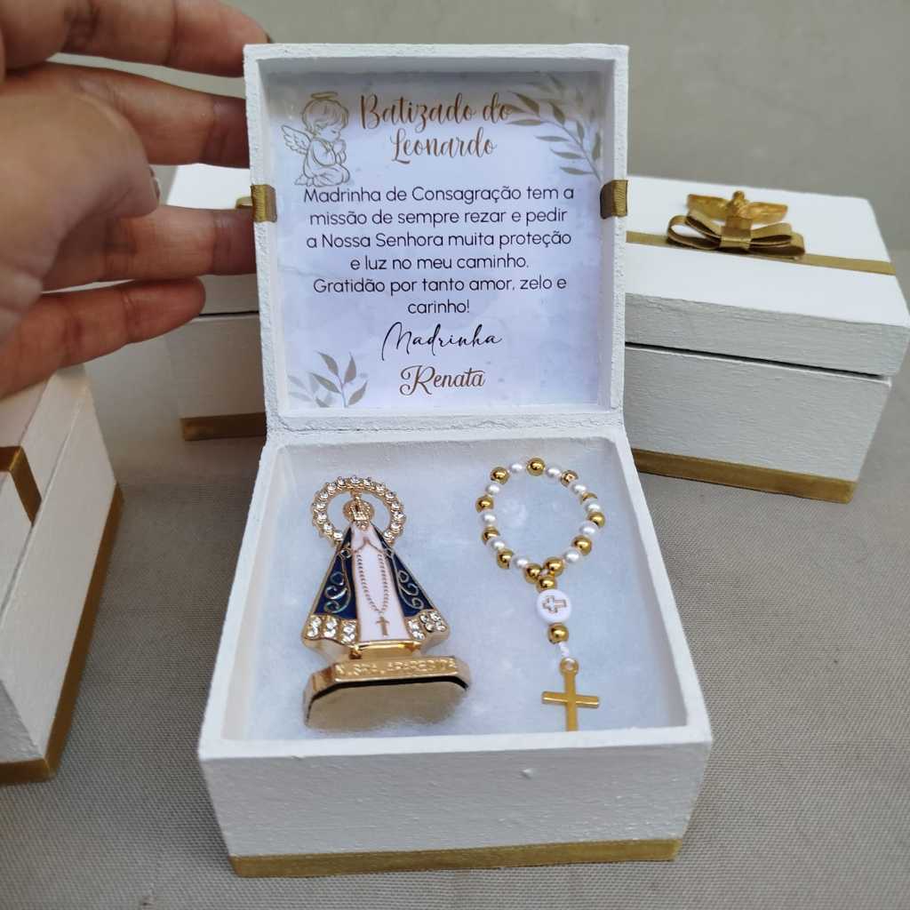 Caixinha MDF personalizada Para Padrinhos de Consagração ou Crisma ...