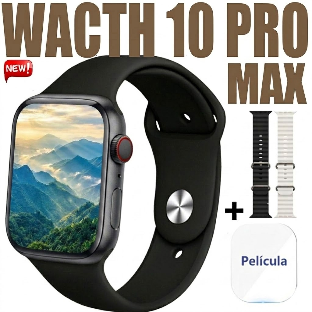 IWO Watch 10 ProMax Sem Fio Com Carregamento Smartwatch Série 10 ...
