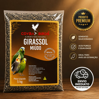 Girassol Miúdo Premium 5kg para Calopsita Coleiro Canário Periquito e ...