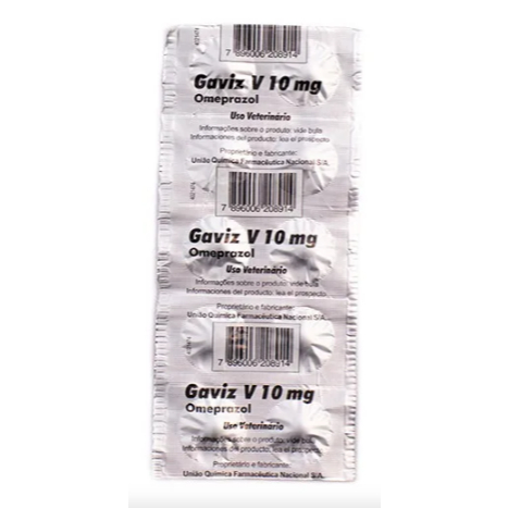 Gaviz V 10mg Agener União - Omeprazol para Cães e Gatos - 10 ...