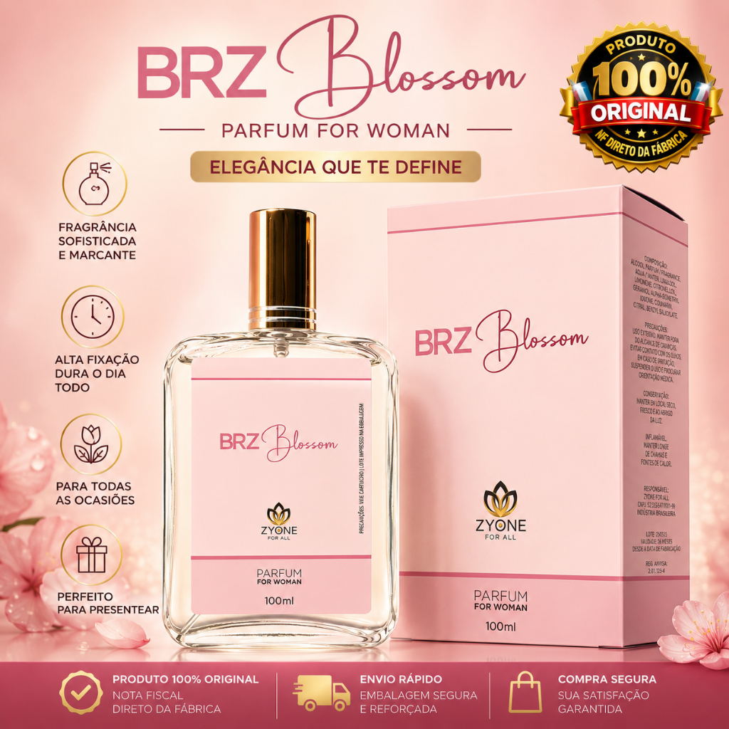 Perfume BRZ Blossom Zyone Cosméticos Feminino Parfum Antigo Vip Rose ...