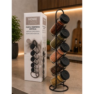 Porta Temperos Vertical Com 5 Potes | Shopee Brasil