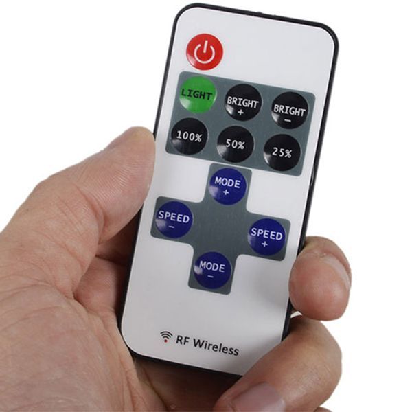 Dimmer Rf Com Controle Remoto Sem Fio Para Fita Led 2 Vias | Shopee Brasil