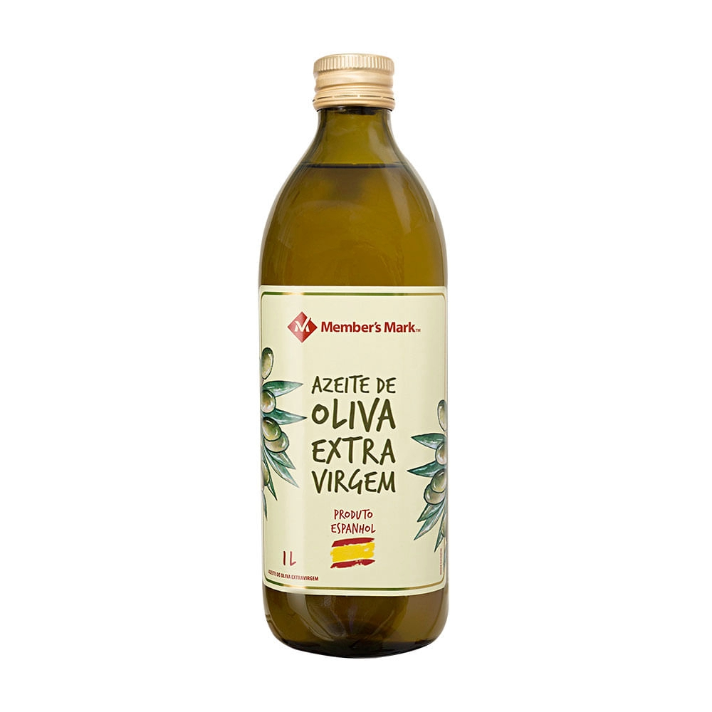 Azeite de Oliva Extravirgem Member's Mark Frasco Vidro Tampa Aluminio ...