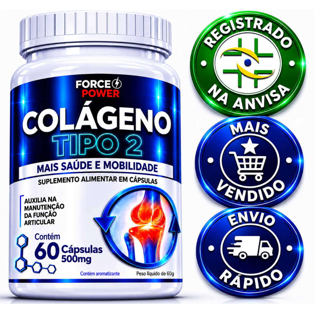 COLÁGENO TIPO 2 ORIGINAL Joelho Ossos Articulação Cartilagem Artrite ...