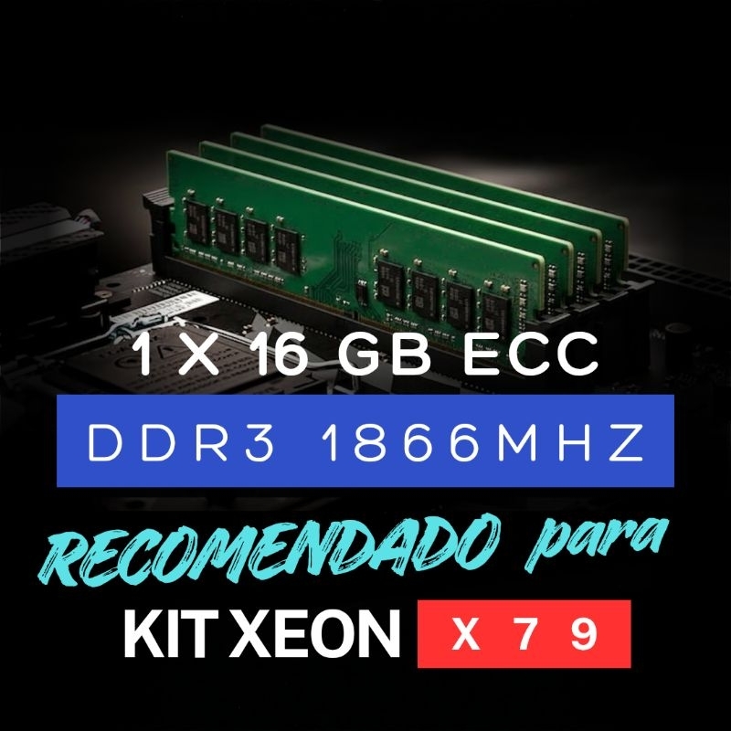 Memória 16GB DDR3 1866MHz RDIMM ECC | Shopee Brasil