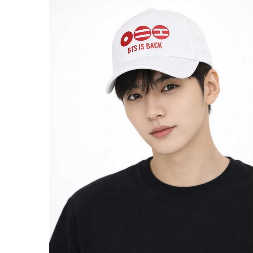 Boné K-Pop Back Bordado Estilo Coreano Ajustável Fã Army 2026 | Shopee ...