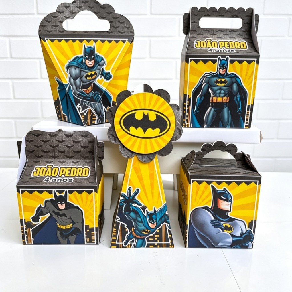 Kit Festa BATMAN Personalizado (PEGUE E MONTE) | Lembrancinhas e mimos ...