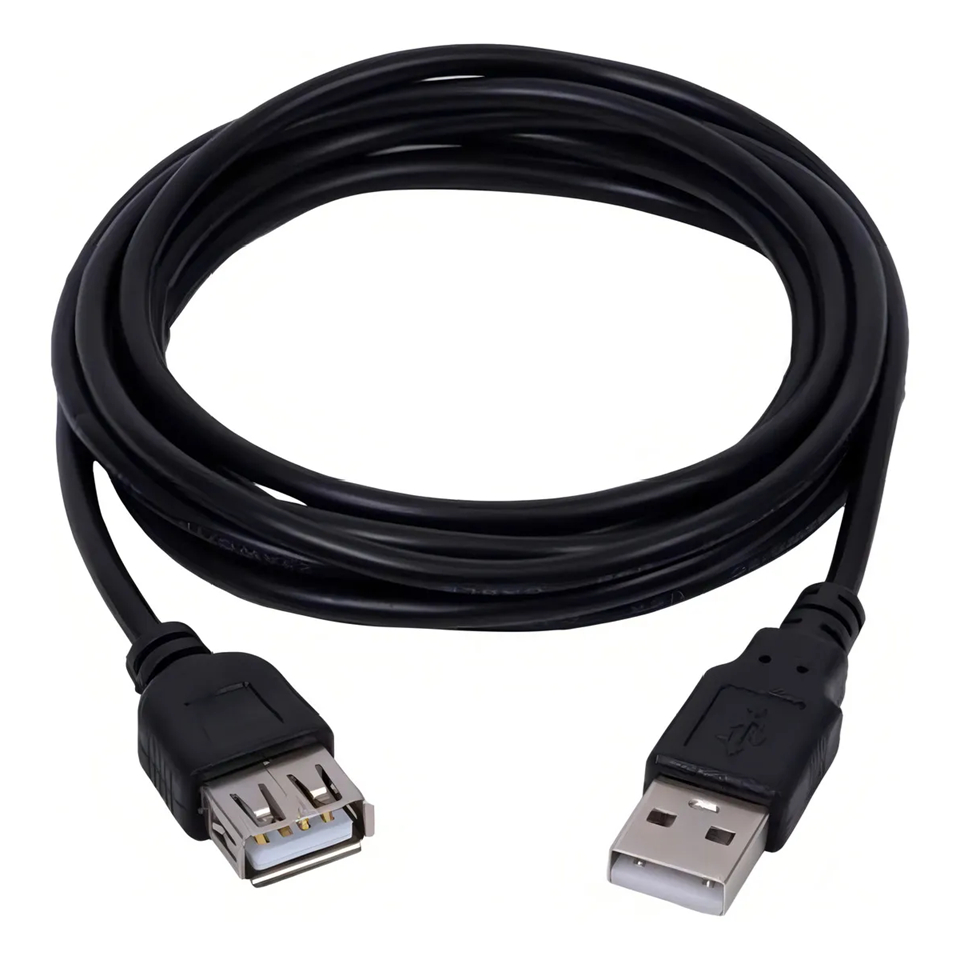 Cabo Usb 2.0 Extensão 2 Metros Extensor Macho Fêmea | Shopee Brasil