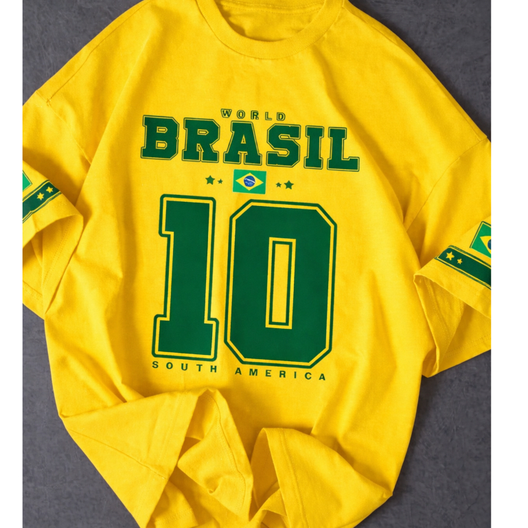 Camisa Camiseta Masculina Brasil Blusa Moda Tendencia 100% Algodão ...
