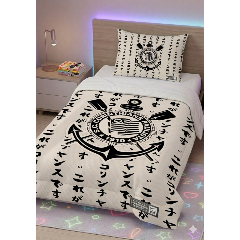 Edredom Solteiro Times 3 Peças | Shopee Brasil