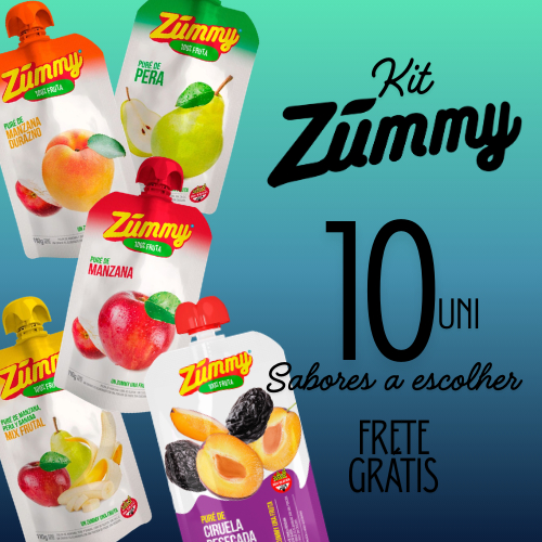 Zummy Suco Polpa Pure Papinha de Fruta 110g (pack c/10 unid 2 de cada ...