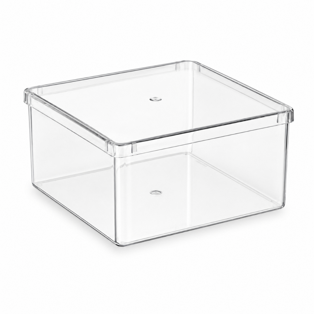 Caixa Acrílica Transparente 12x12x6cm para Convite Padrinhos ...