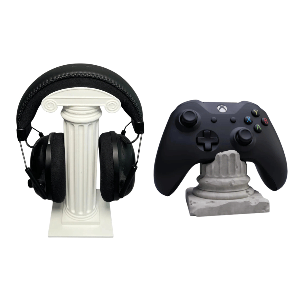 Kit setup gamer suporte de headset e controle XBOX estilizado / Pilares ...