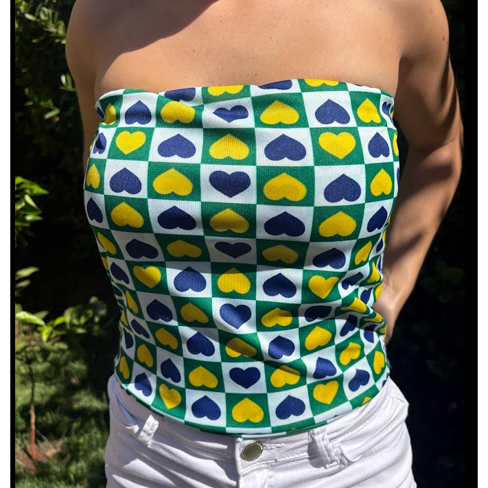 Tube top brasil core copa do mundo brazil | Shopee Brasil